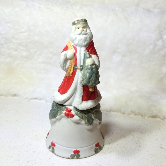 Holiday | Vintage Ceramic Santa Claus Bell | Poshmark